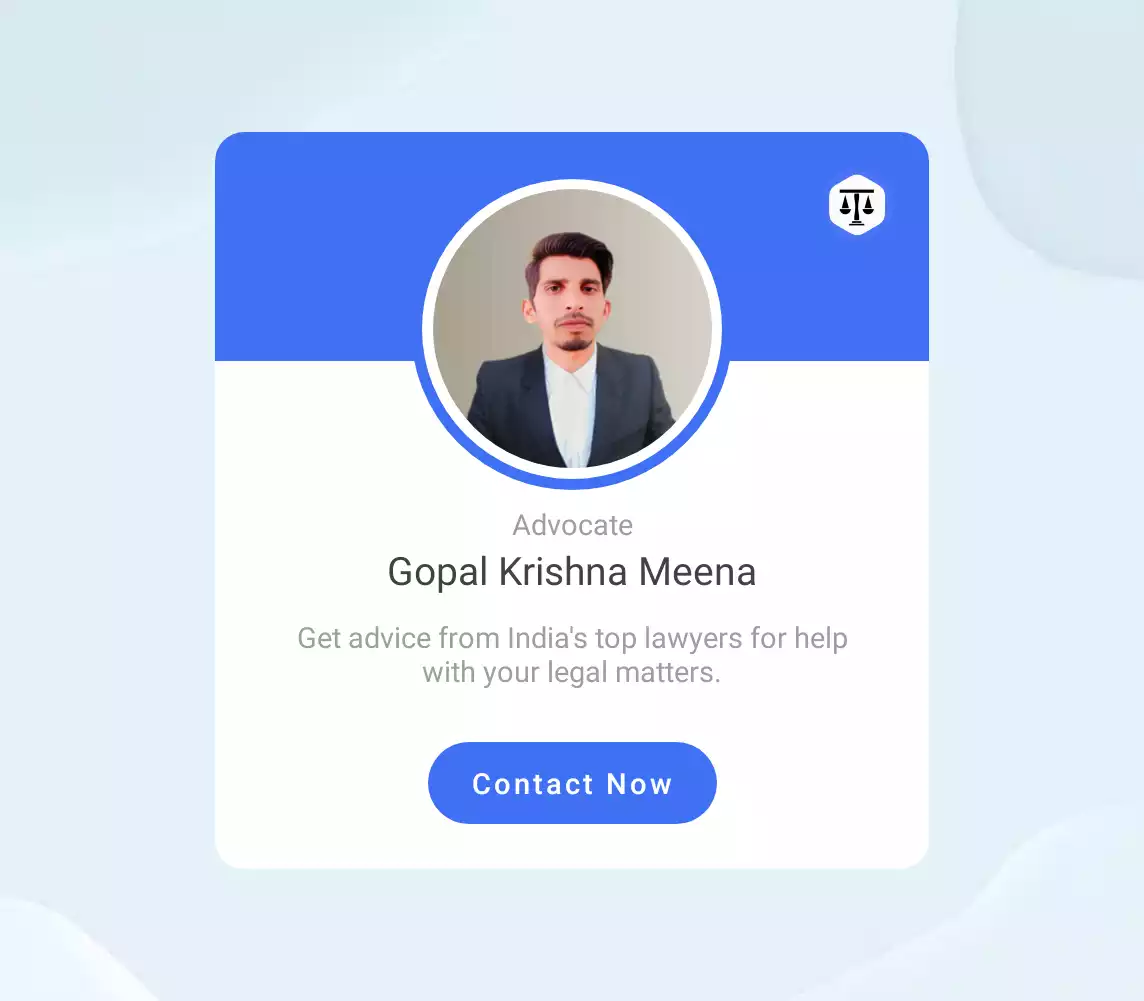 Advocate Gopal Krishna Meena - Lawyer in Dungarpur, Rajasthan | Law4u