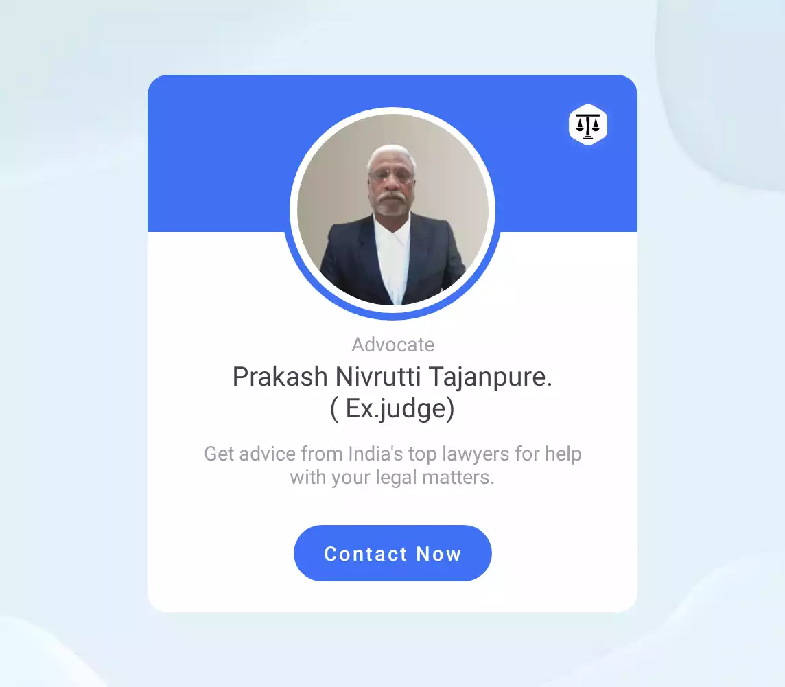 Advocate Prakash Nivrutti Tajanpure.( Ex.judge) - Lawyer in Nashik ...
