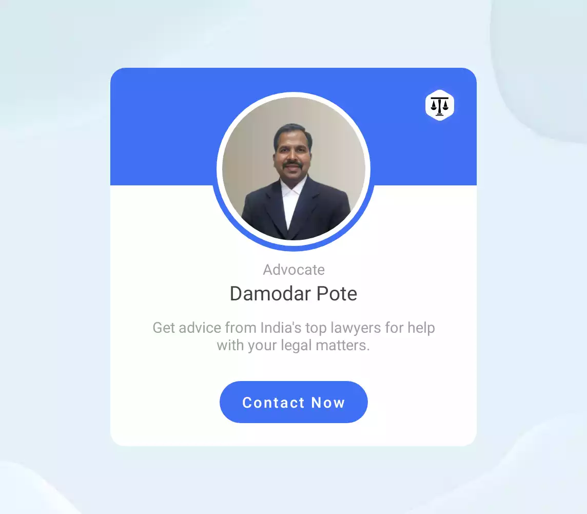 Advocate Damodar Pote - Lawyer in Pune, Maharashtra | Law4u