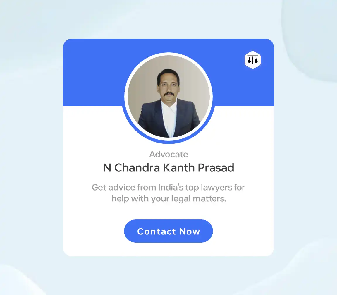 Advocate N Chandra Kanth Prasad - Lawyer in Bengaluru, Karnataka | Law4u Advocate N Chandra Kanth Prasad - Lawyer in Bengaluru, Karnataka | Law4u