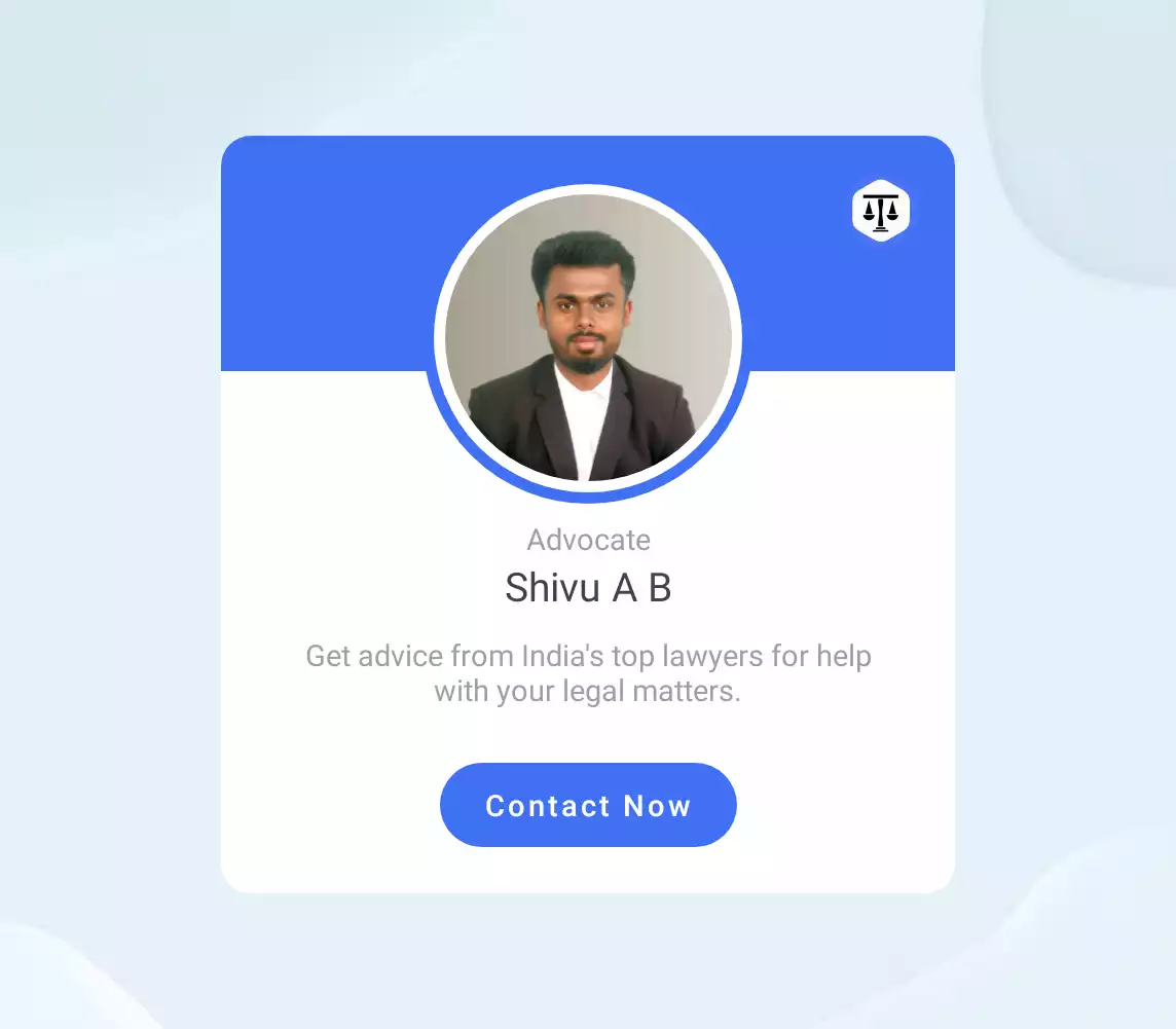 Advocate Shivu A B - Lawyer in Bengaluru, Karnataka | Law4u
