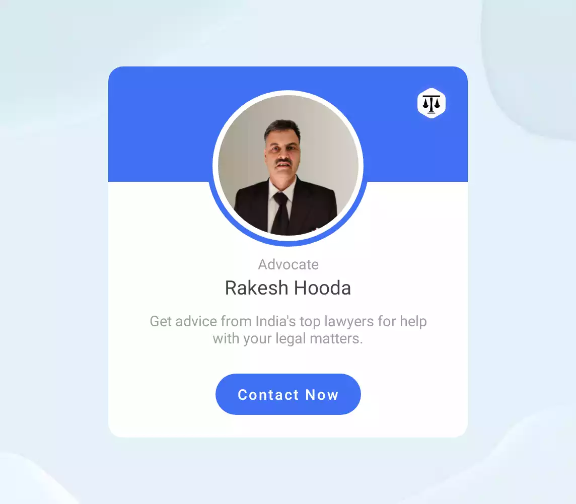Advocate Rakesh Hooda - Lawyer in Rohtak, Haryana | Law4u